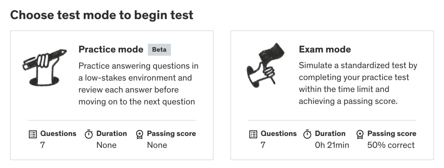 The latest on practice test upgrades